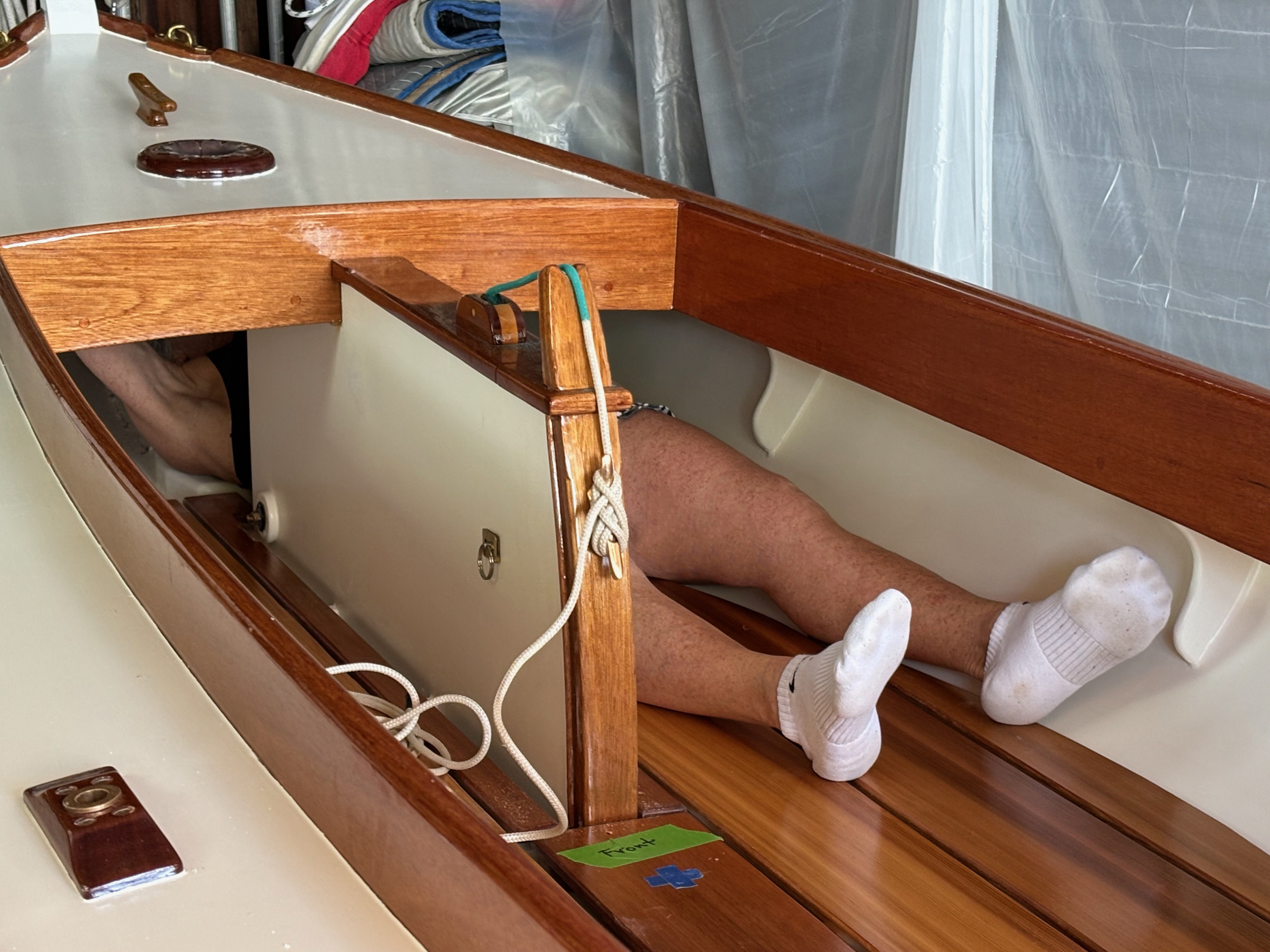 Seaford Skiff – Hardware Install – Shelter Island Boat Works