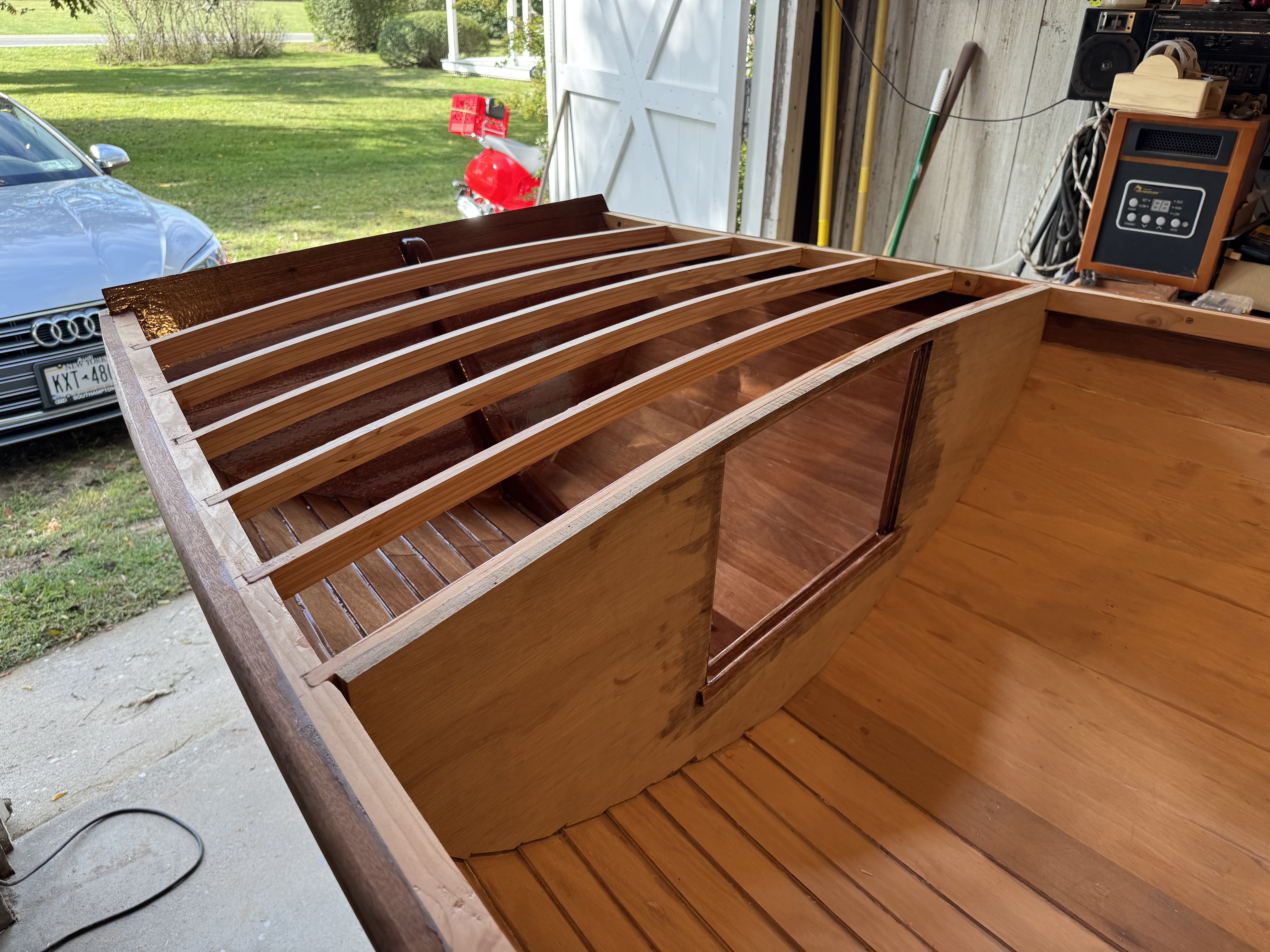 Coquina – Aft Bulkhead and Deck Frames – Shelter Island Boat Works